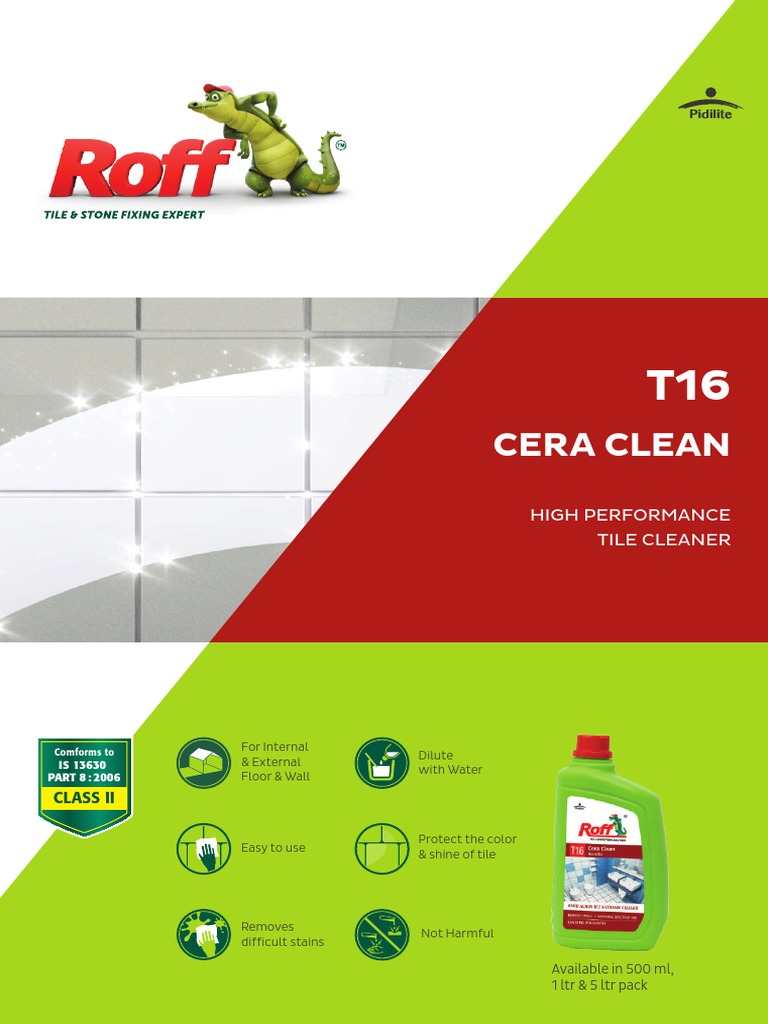 Roff Ceraclean TDS Download | PDF | Tile | Water