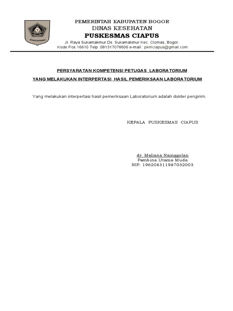 8.1.1.b.interpretasi Hasil Laboratorium | PDF