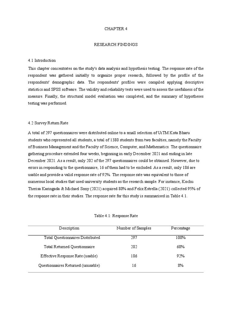 Chapter 4 Mgt646 | PDF | Educational Technology | Survey Methodology