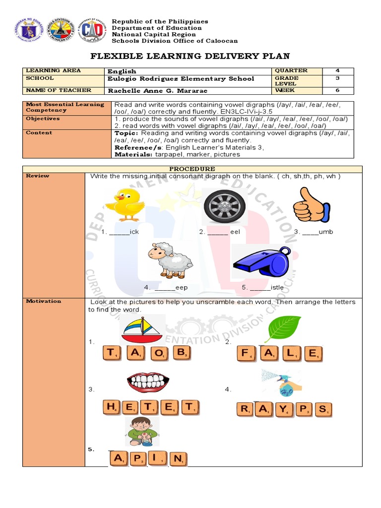 FLDP English Grade 3 COT 2 | PDF | English Language | Linguistics
