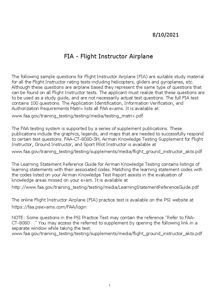 Fia Questions | PDF | Aerospace Engineering | Aeronautics