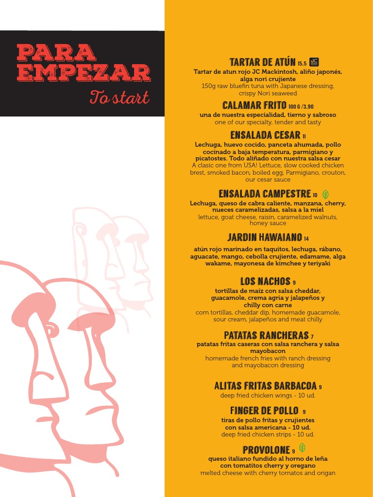 Pachamama Menu 2021 | PDF | filete | Salsa