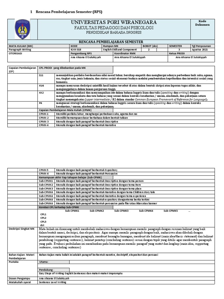RPS Paragraph Writing 2020 | PDF