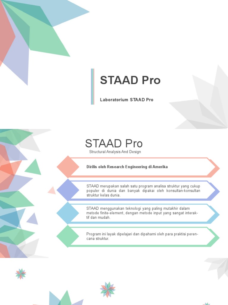 Pengantar STAAD Pro | PDF | Metode & Bahan Ajar | Komputer