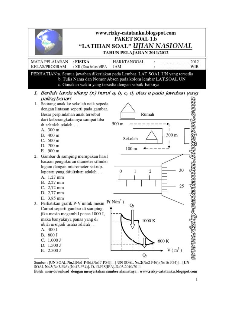 LAT - Sos UN 2011 2012 PAKET 1b (By Indaka) Internet WWW - Rizky-Catatanku - Blogspot | PDF