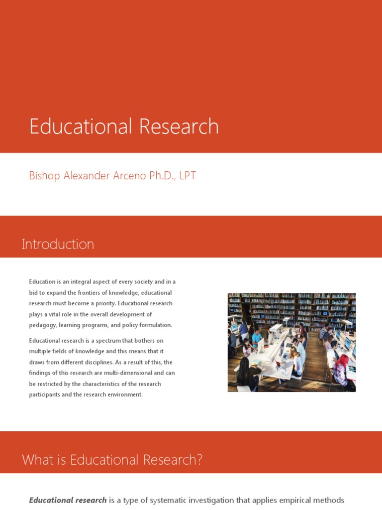 Educational - Research Powerpoint | PDF | Survey Methodology | Experiment