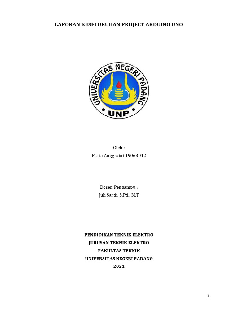 Laporan Project Arduino Uno | PDF