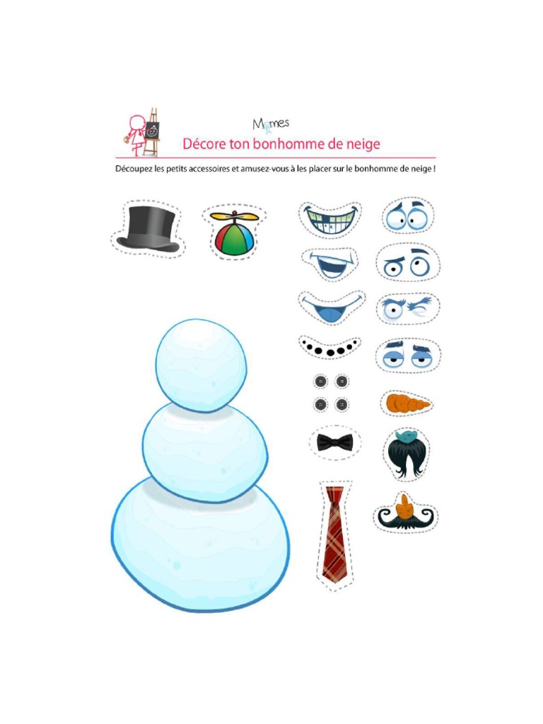 Decore Ton Bonhomme de Neige | PDF