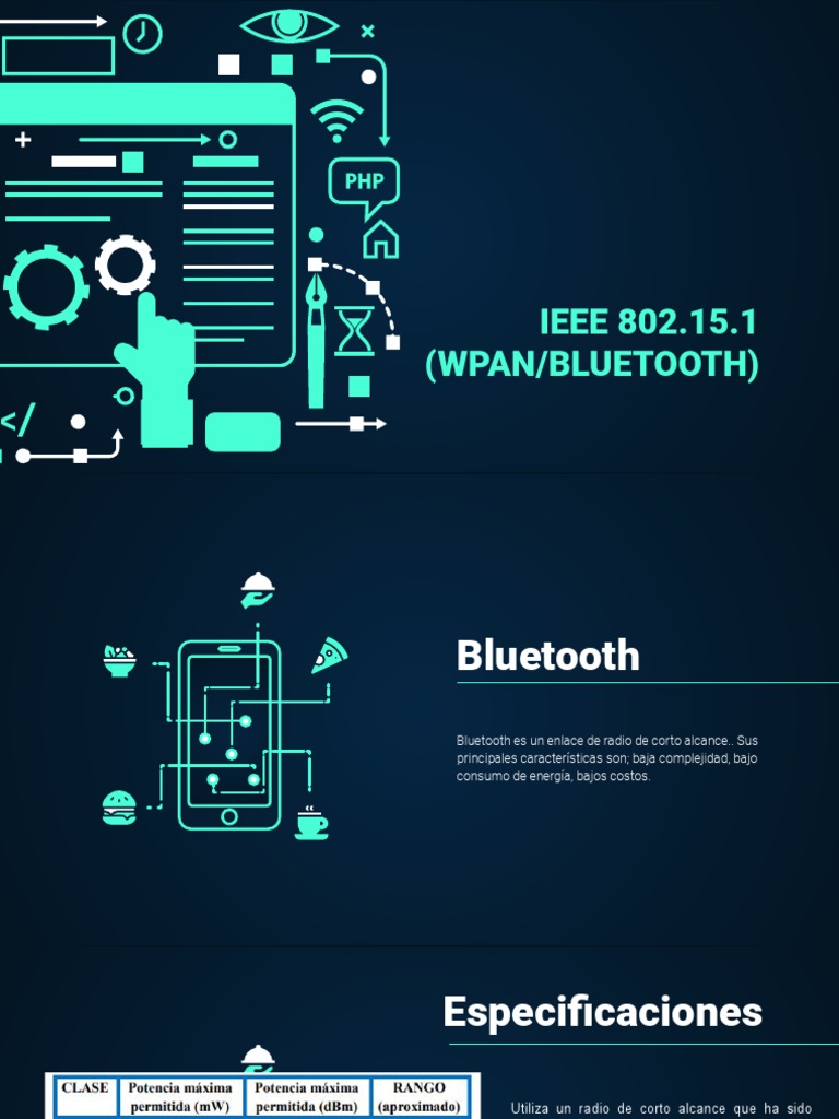 Estándar IEEE 802.15.1 y Bluetooth | PDF | Bluetooth | Transmisión de datos