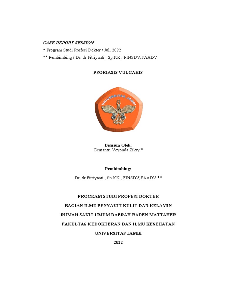 CRS Psoriasis Vulgaris Yonda | PDF