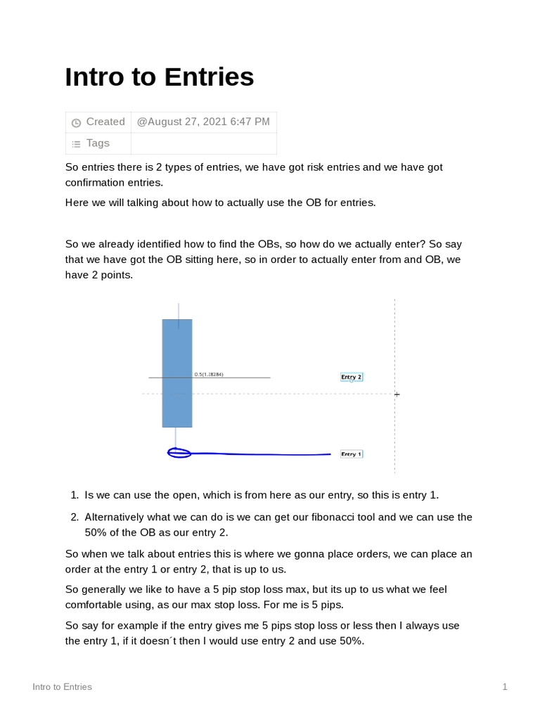 Part 8 - Intro To Entries | PDF