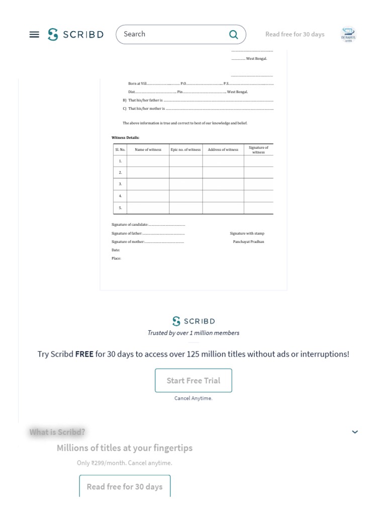 5 Local Person Declaration Form PDF English - PDF | PDF