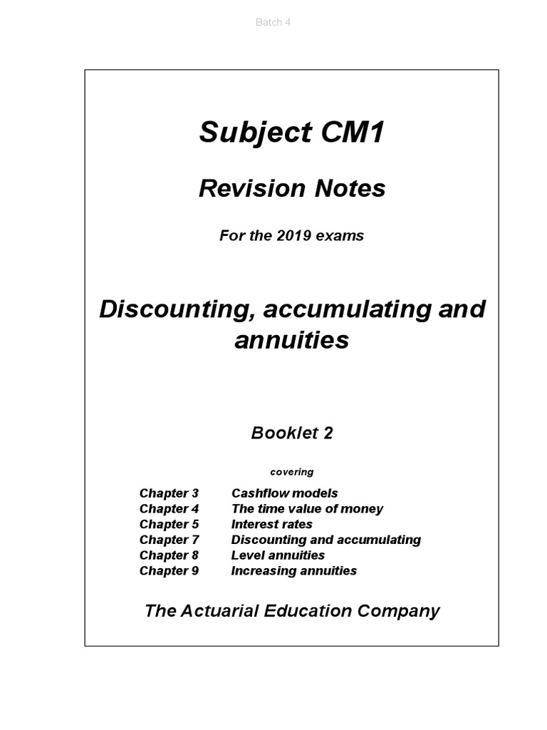 Booklet 2 | PDF | Insurance | Interest