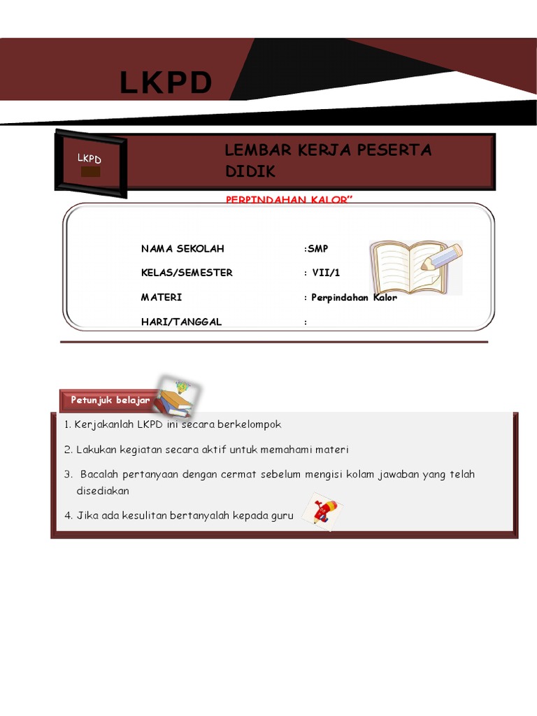 LKPD 01 Perpindahan Kalor Indri Widyastuti | PDF