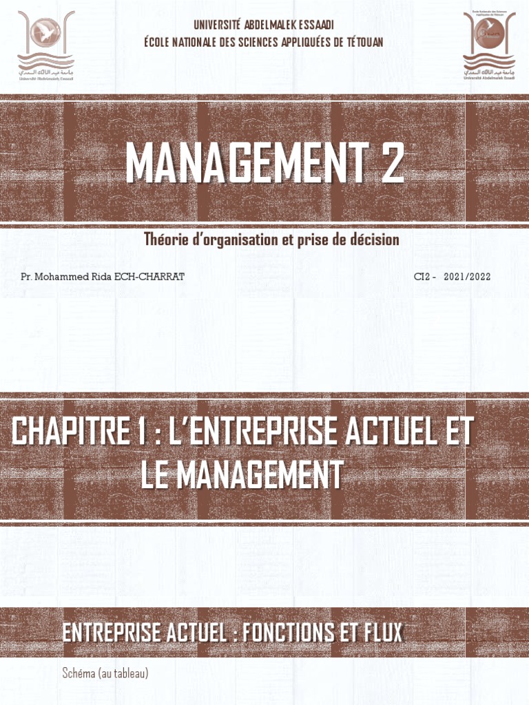 Management 2 - Chapitre 1 | PDF | Business