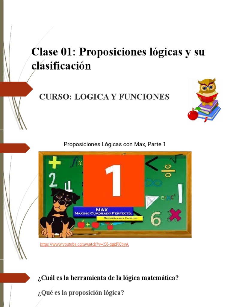 Clase 01 Logica y Funciones | PDF | Proposición | Lógica