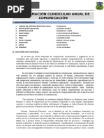 1ro Programacion Anual Comunicación 2024 | PDF | Enseñando | Aprendizaje