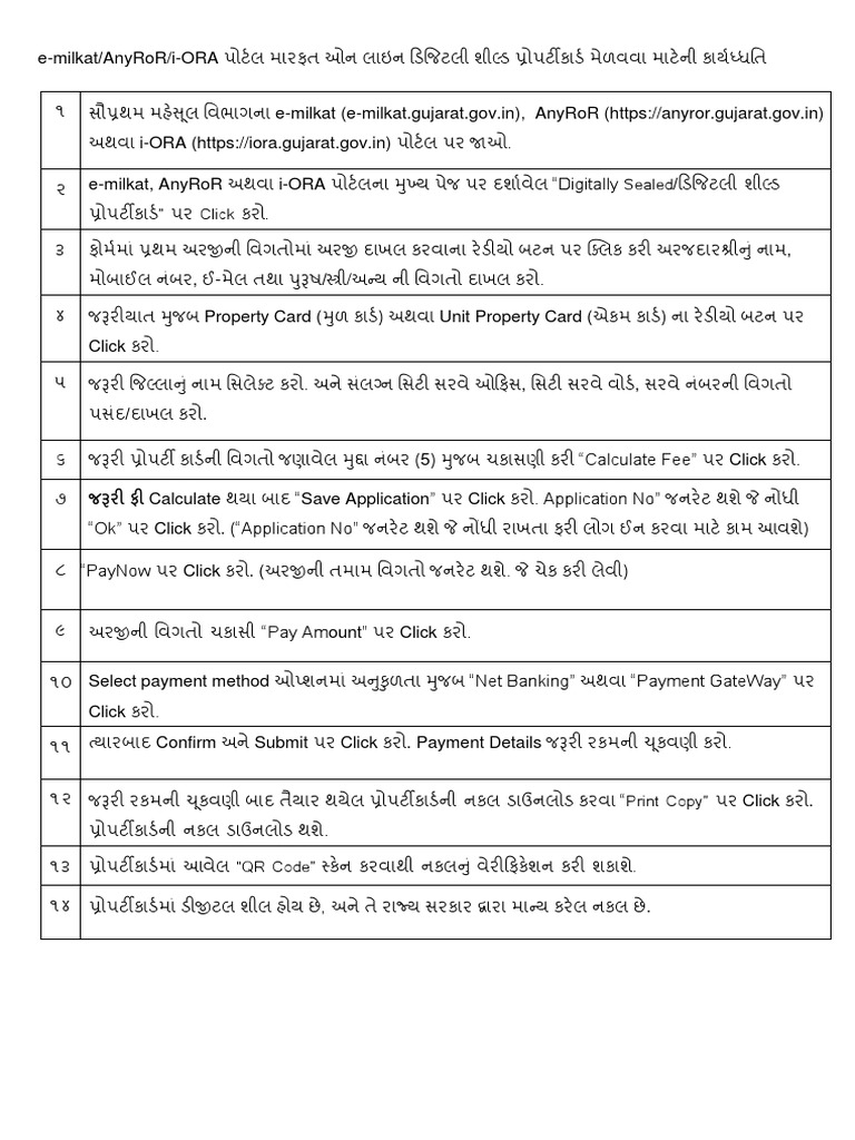 Digitally Sealed Property Card | PDF