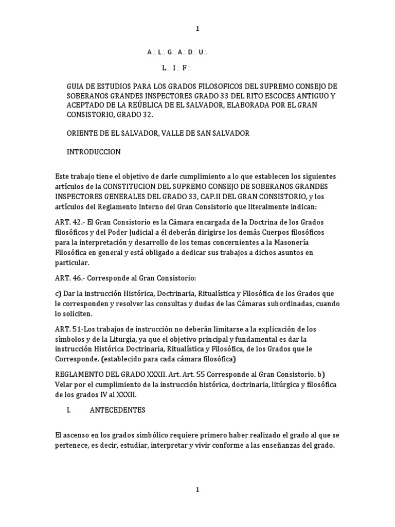 Guía para Grados Filosóficos de REAA | PDF | Masonería | Justicia