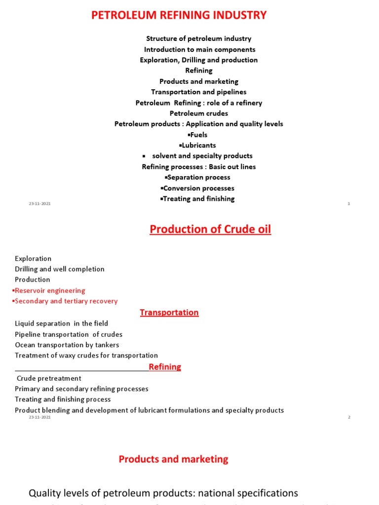 5 Crude Oil Classification Table | PDF | Petroleum | Oil Refinery