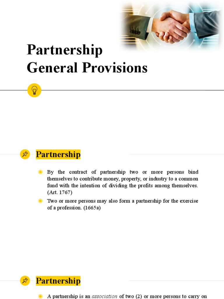 Chapter 1 General Provisions Students | PDF | Partnership | Concurrent ...