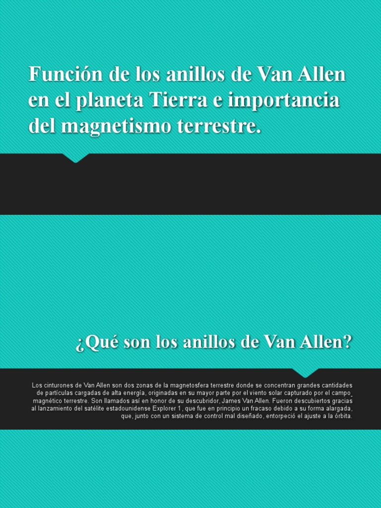 Función de Los Anillos de Van Allen en | PDF | Tierra | Viento solar