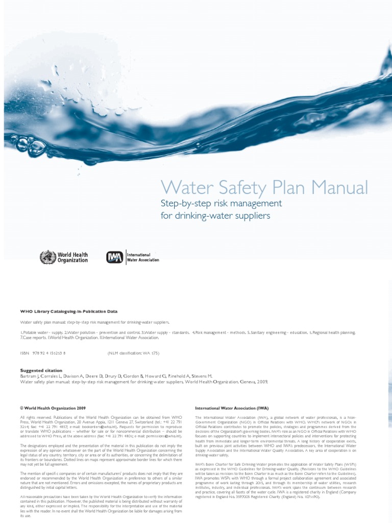 Water Risk Management-WHO | PDF | Drinking Water | Water Supply