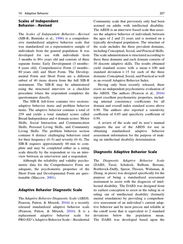 Scales of Independent Behavior-Revised | PDF | Psychometrics ...