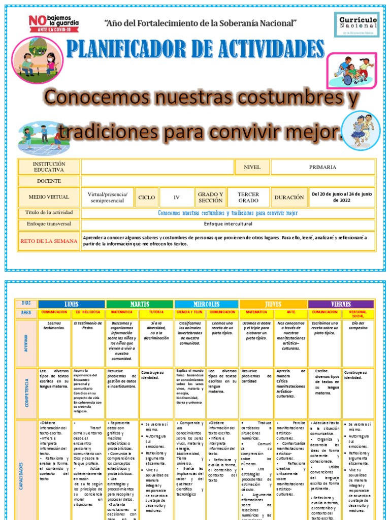 Planificador de Actividades | Descargar gratis PDF | Información | Moralidad