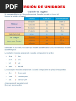 Ficha Tabla de Conversion de Unidades para Sexto de Primaria | PDF | Kilogramo | Tonelada