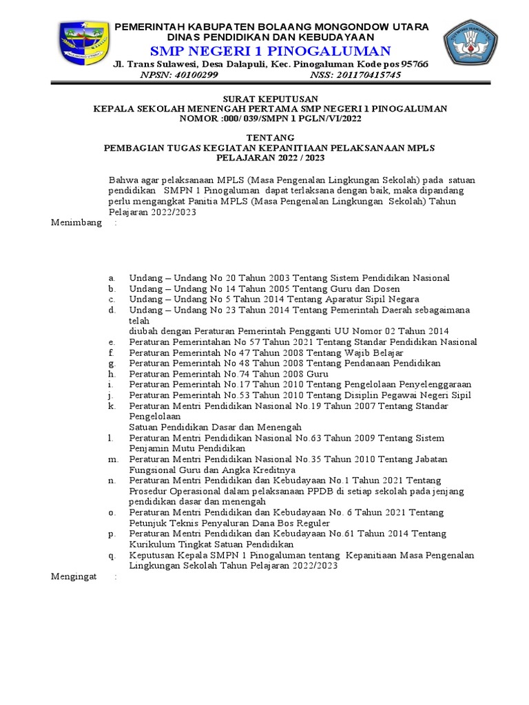SK MPLS 2022/2023 | PDF