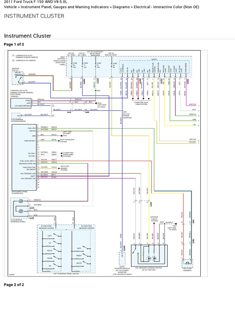2011 Ford F-150 Instrument Cluster | PDF | Automotive Industry ...
