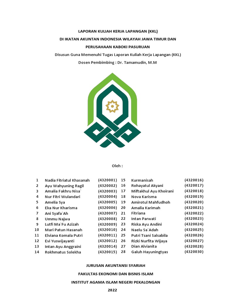 Laporan KKL Kelompok-2 | PDF