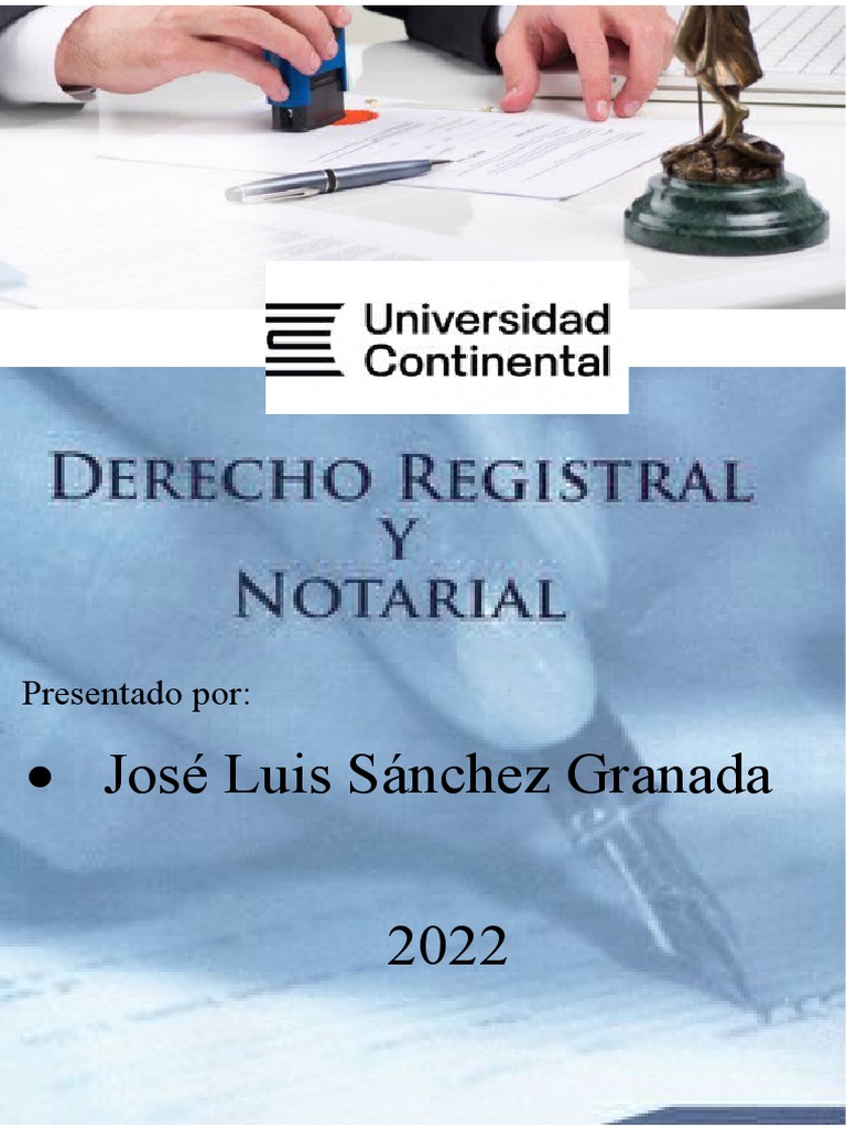 DERECHO NOTARIAL Y REGISTRAL - PRODUCTO ACADEMICO N°2 | PDF | Donación ...