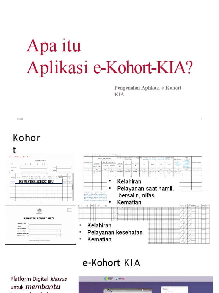 Pengenalan Aplikasi Ekohort | PDF
