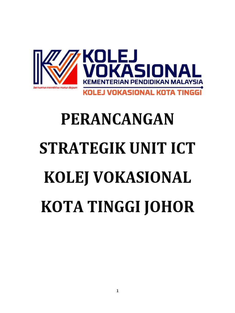 Pelan Strategik Ict KVKT 2021-2025 | PDF