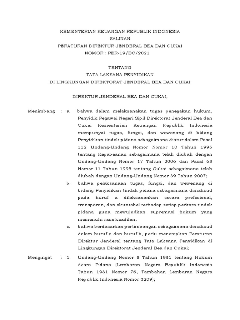 Per-19 BC 2021 | PDF