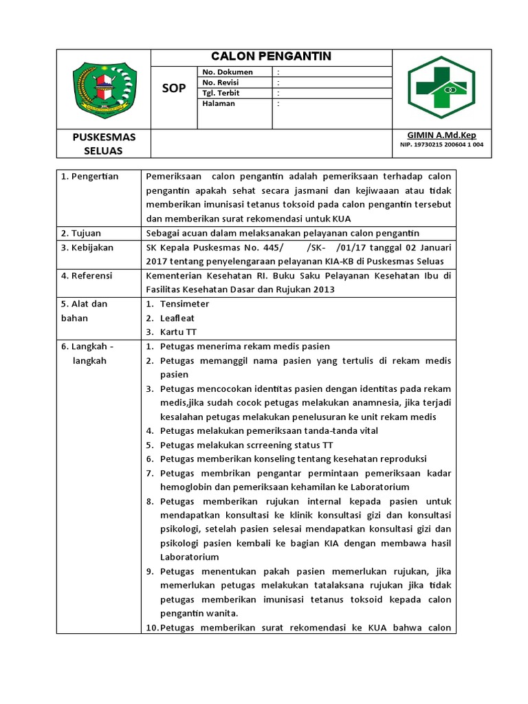 Sop Calon Pengantin | PDF