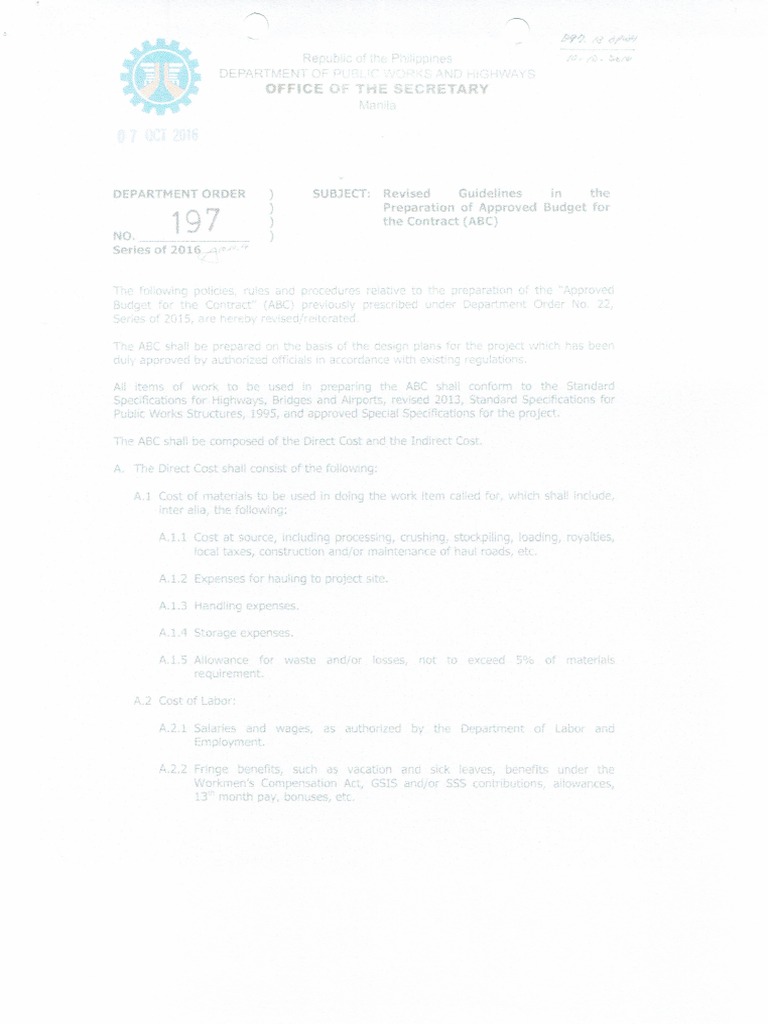 Department Order197 | PDF