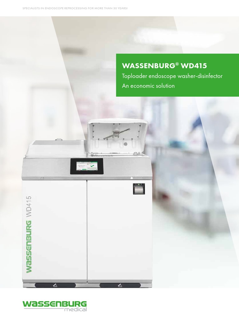 Wassenburg WD415: Toploader Endoscope Washer-Disinfector An Economic ...