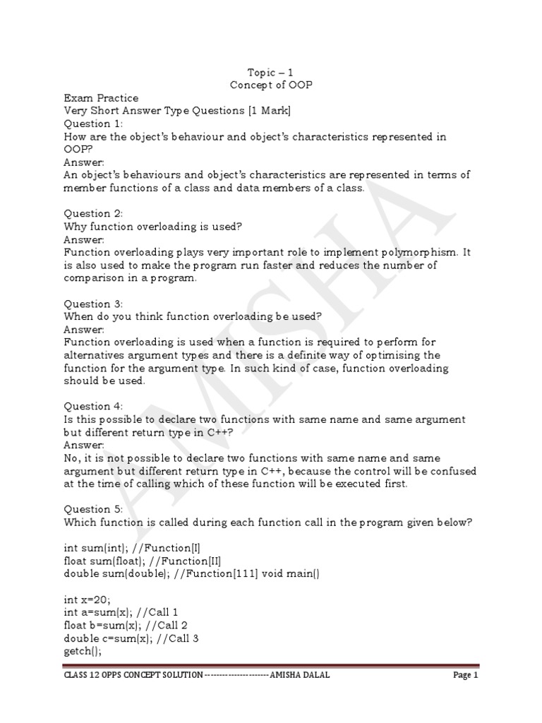 Chap Opps Concept Pdf Class Computer Programming C 
