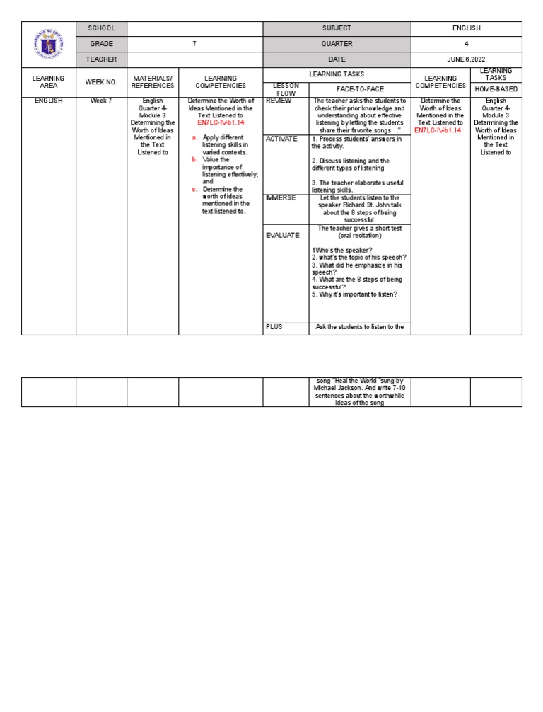 Raiseplus Weekly Plan For Blended Learning | PDF | Learning | Teachers