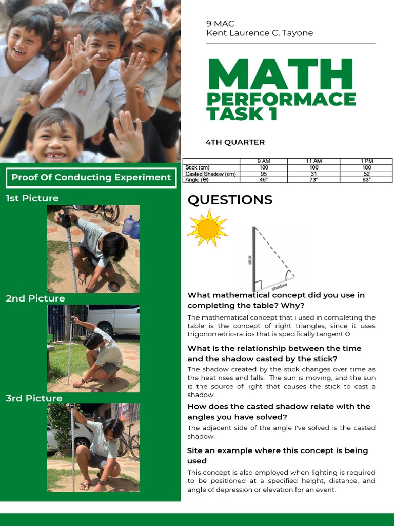 Trigonometry in Shadow Analysis | PDF