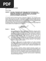 CMO No. 13 S. 2023 BInd Tech | PDF