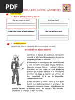Lectura Infantil: Cuidado del Medio Ambiente | PDF