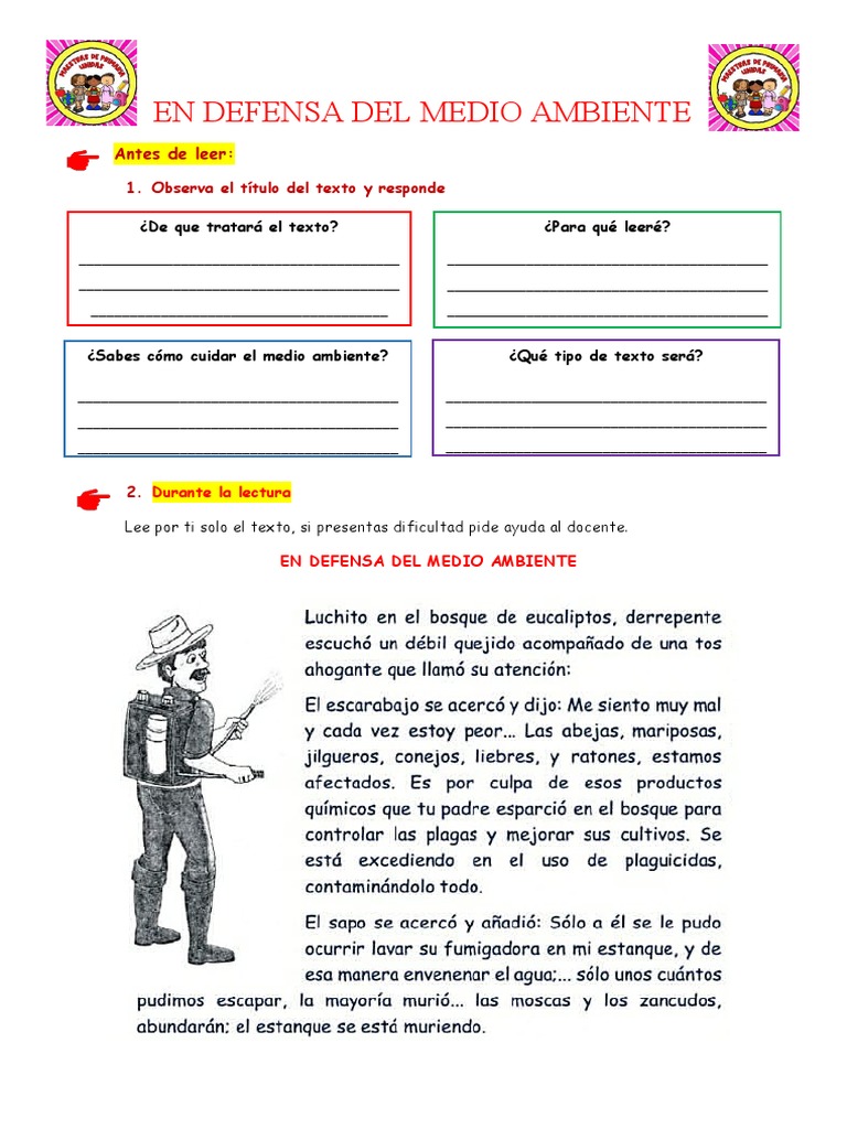 Ficha de Lectura Medio Ambiente | PDF