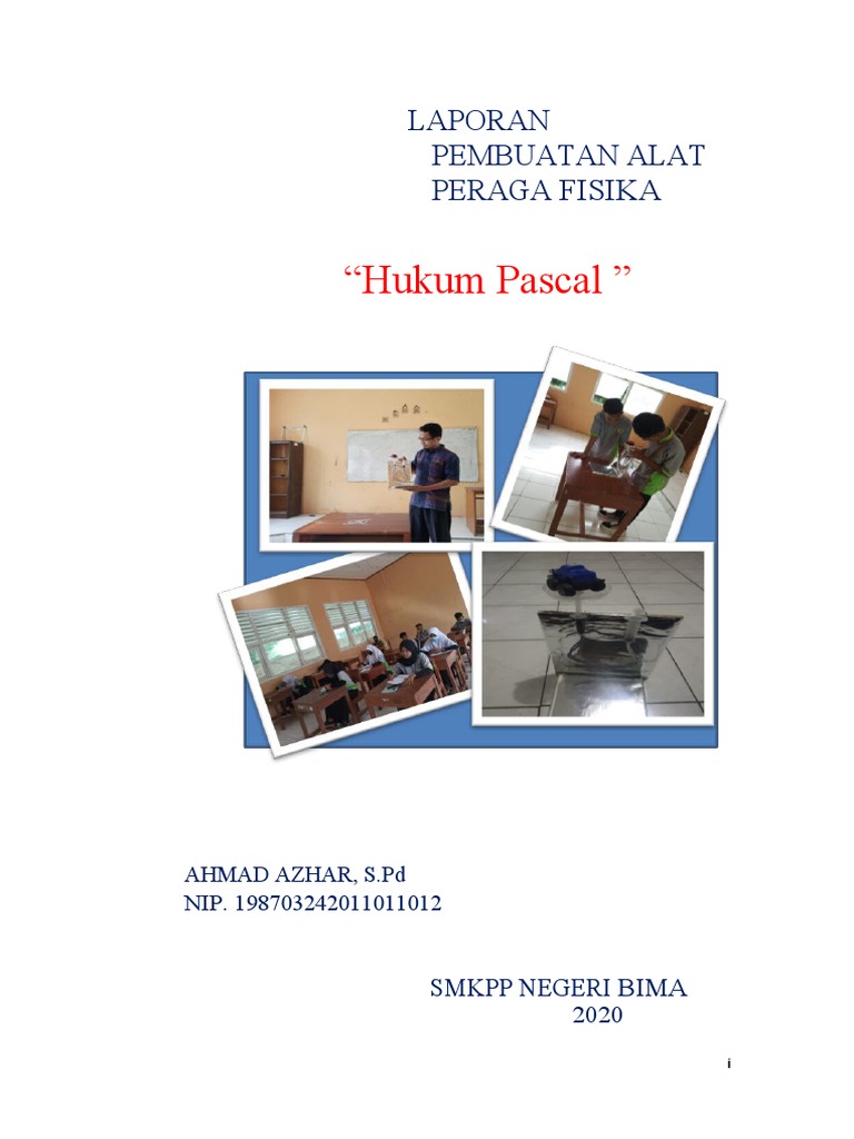 LAPORAN Alat Peraga Hukum Pascal | PDF