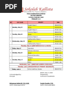 Matric Rewrite Timetable 2025 | PDF