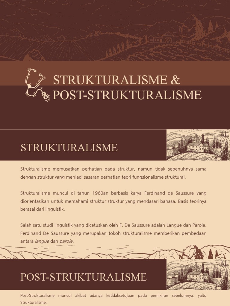 Strukturalisme & Post-Strukturalisme (KLP 6) | PDF | Filsafat