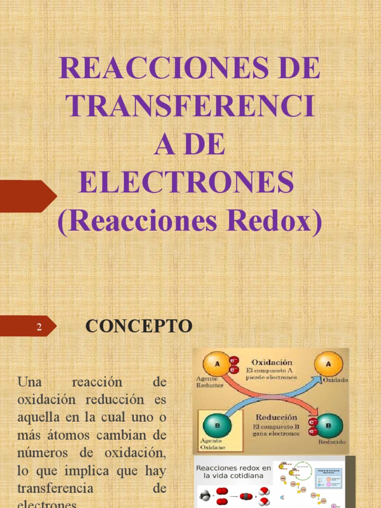 Reacciones Redox Pdf Redox Compuestos Químicos